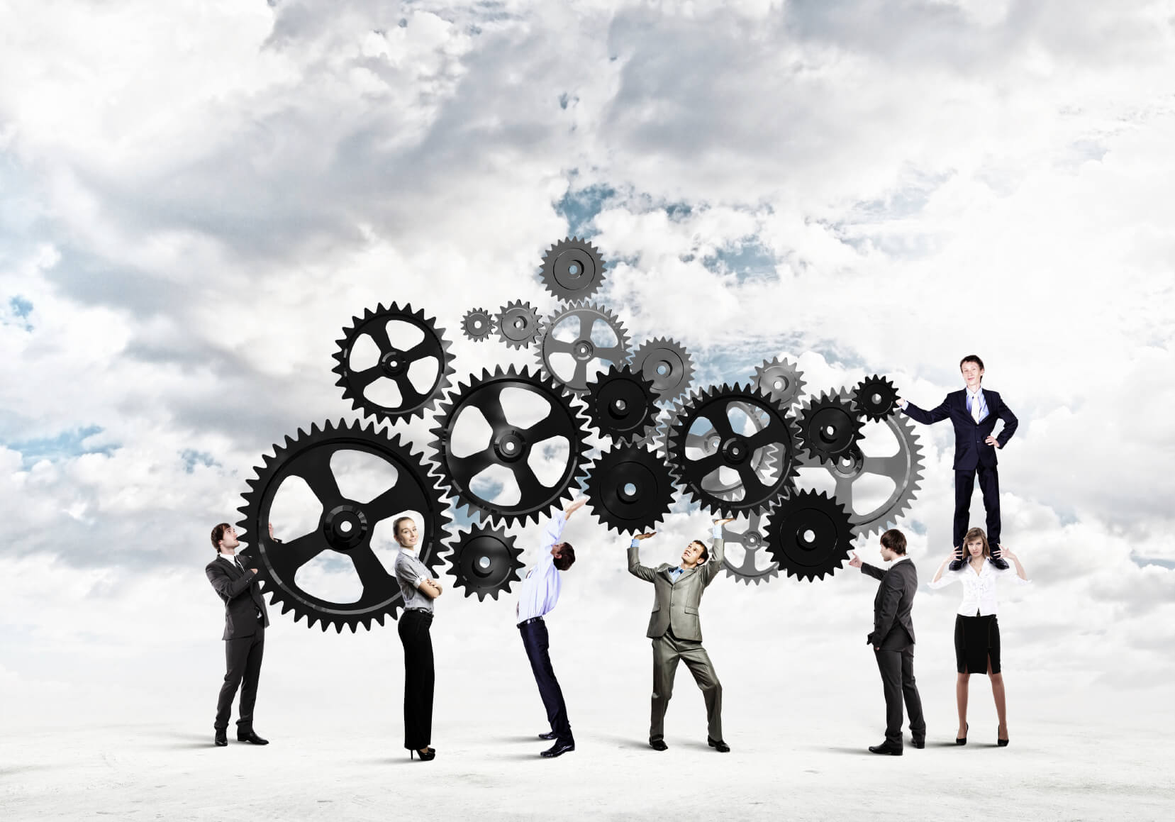 Teamwork concept - Achieving Business Growth from Within